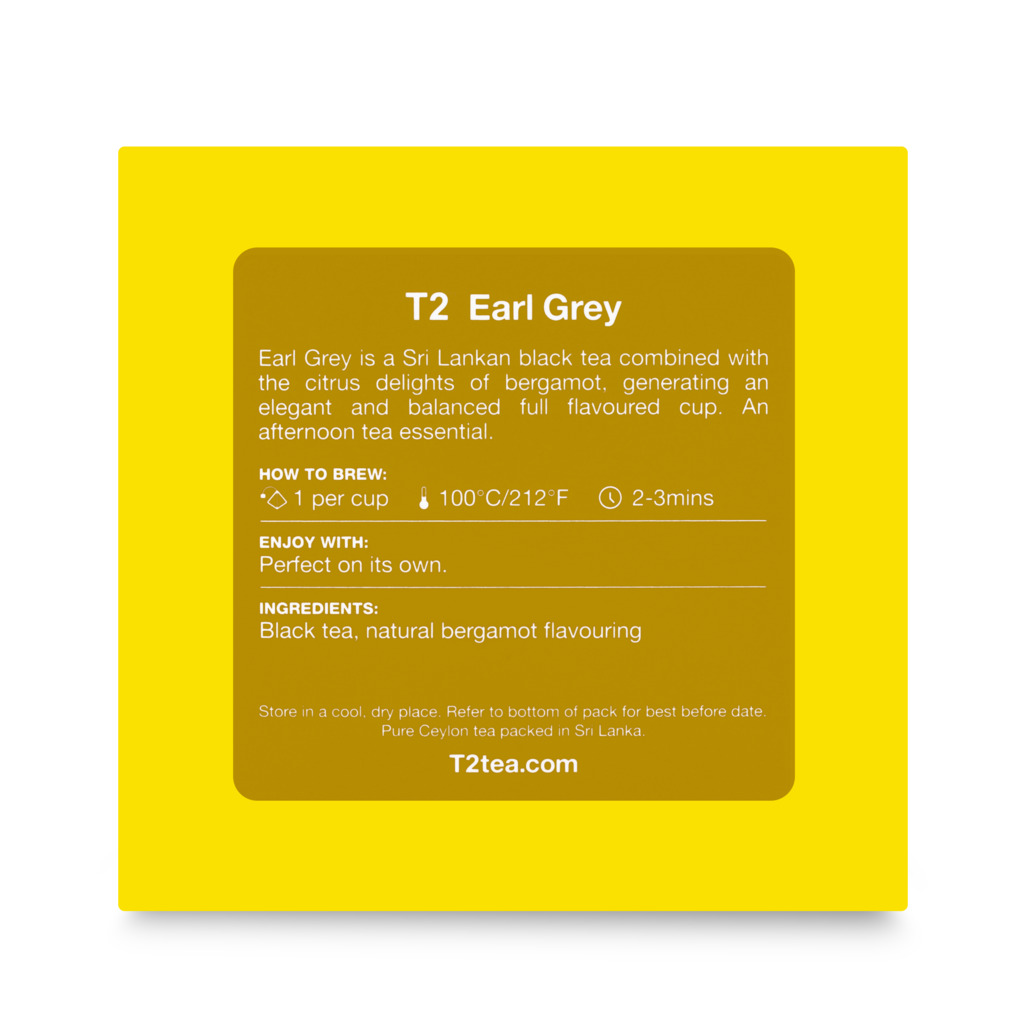 Earl Grey Tea Bag Cube 25 Pack - T2 Tea
