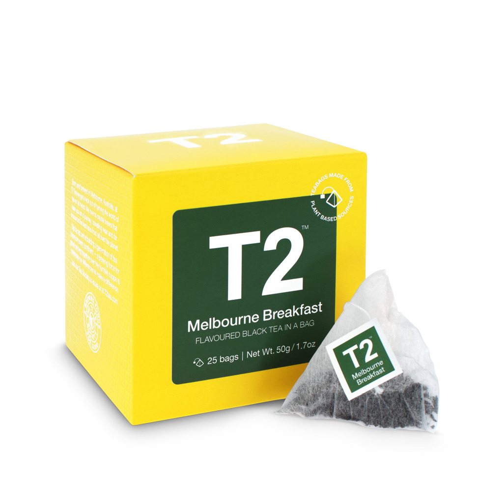 Melbourne Breakfast Tea Bag Cube 25 Pack - T2 Tea