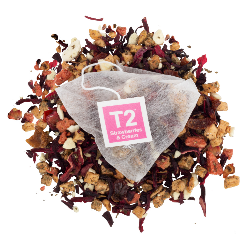 Strawberries & Cream Tea Bag Cube 25 Pack - T2 Tea